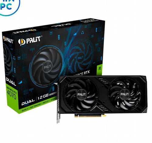 Видеокарта RTX4070 12GB Palit Dual NE64070019K9-1048D