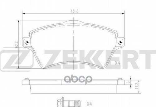 Колодки торм. диск. передн. Land Rover Freeland