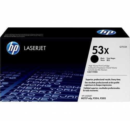 HP LaserJet Q7553X Black Тонер-картридж