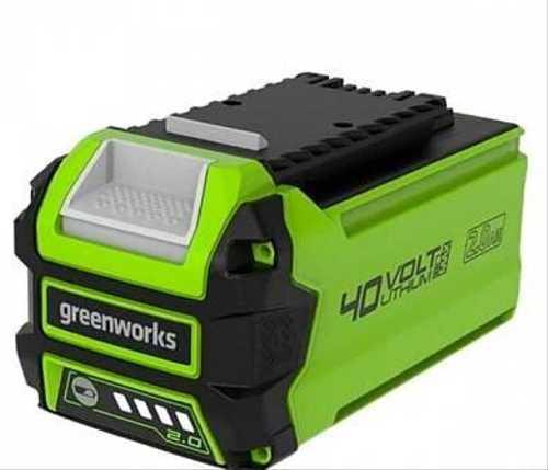 Аккумулятор greenworks G40B2 40V, 2 Ач