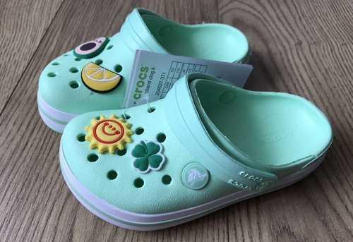 Crocs новые сабо Crocband Mint С12/29