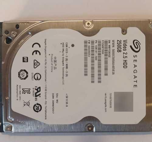 Жёсткий диск HDD Seagate 250 Gb 2.5"