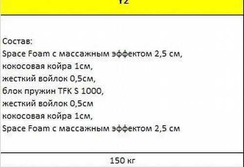 Матрас 160 200 на независимом пружинном блоке