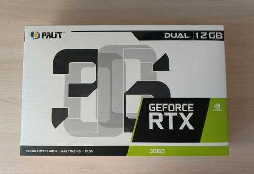Видеокарта Palit RTX 3060 dual 12 GB (Новая, Гаран