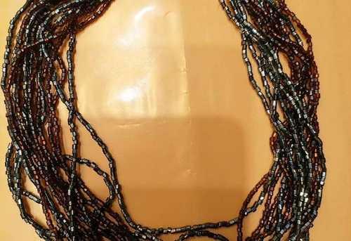 Ожерелье из бисера чешская бижутерия