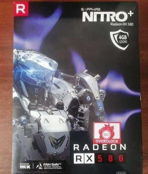 Видеокарта Radeon rx580 4gb sapphire nitro+