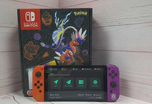 Nintendo Switch Oled Pokemon + Чип + 256Gb