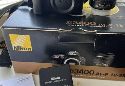 Фотоаппарат Nikon d3400 с объективом 18-55mm