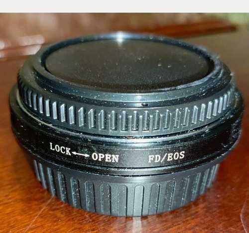 Переходник canon fd - eos с линзой