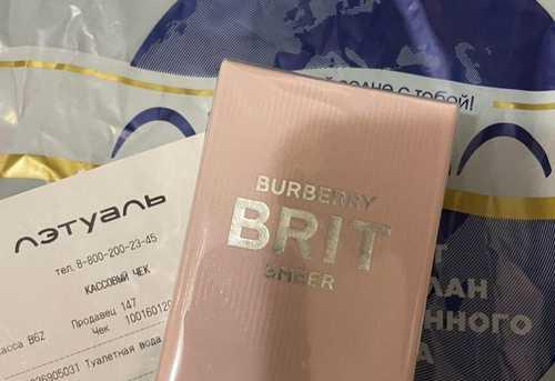 Burberry brit sheer новый оригинал