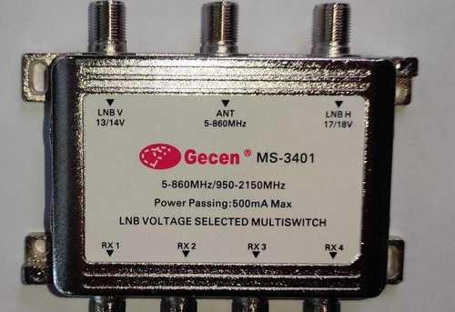 Спутниковый радиальный мультисвитч Gecen MS-3401