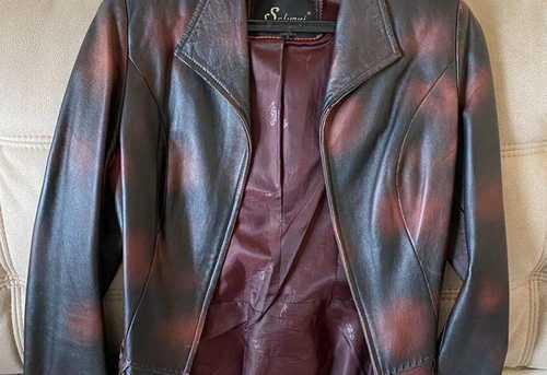 Куртка кожаная женская натуральная 44