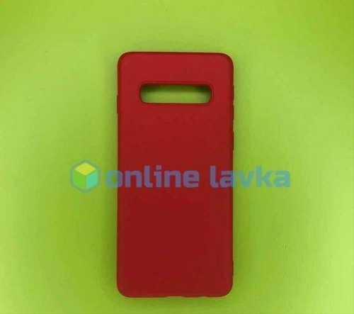Чехол силикон Activ Original для Samsung S10 Red