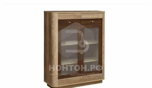 Шкаф комбинированный со стеклом Фантазия дуб каньо
