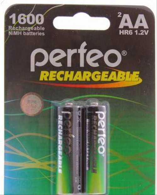 Perfeo AA 1600mAh/2BL Аккумулятор