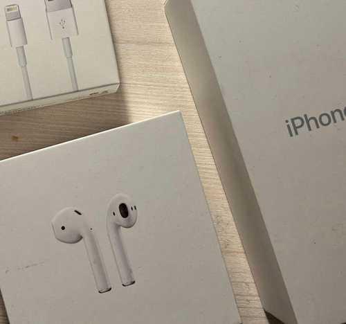 Пустые коробки от Apple iPhone AirPods Pro Lightn