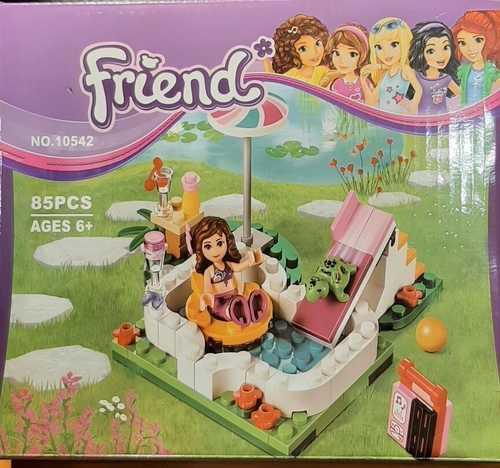 Конструктор аналог lego friends "бассейн Оливии"