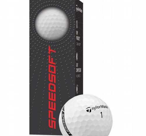 Мяч для гольфа TaylorMade SpeedSoft White