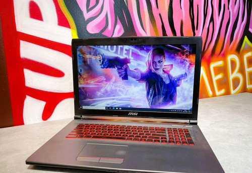 Мощный MSI GV72 Core i7-7700HQ/RAM 16gb/HDD 1Tb