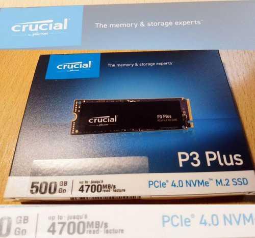 SSD накопитель M2 Crucial 500Gb P3 plus PCLe 4.0 N