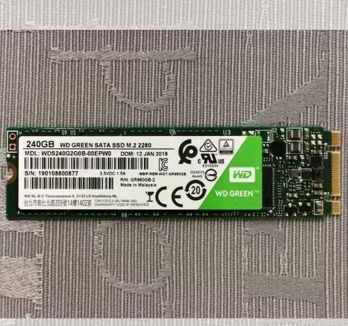 Ssd m2 WD green 128gb