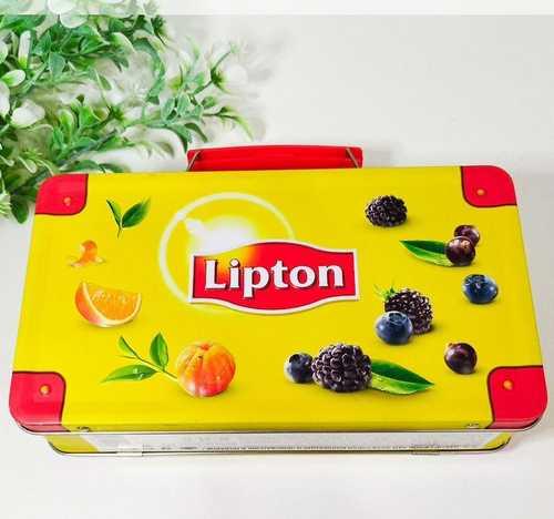 Ёмкость для хранения жестяная Lipton чемоданчик