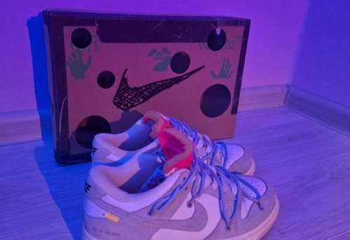 Кроссовки nike dunk sb low off white
