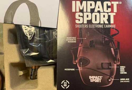 Оригинал наушники Howard leight impact sport олива