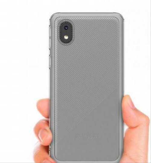 Оригинал Чехол Soft Clear Cover - Samsung A01 Core