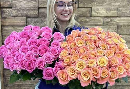 Букеты из роз красивые и свежие цветы с доставкой