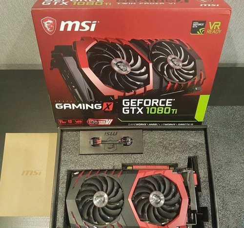 Видеокарта GTX 1080 Ti MSI gaming X 11GB