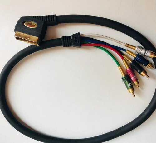 AV-кабель Oehlbach scart/ 5 Cinch RCA, 1 m