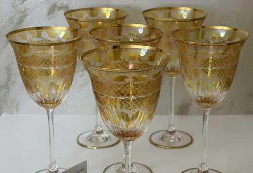 Хрустальные бокалы для вина"timon"(Италия) 21 см
