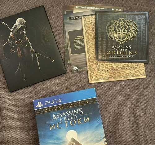 Assasins creed истоки deluxe edition ps4 диск