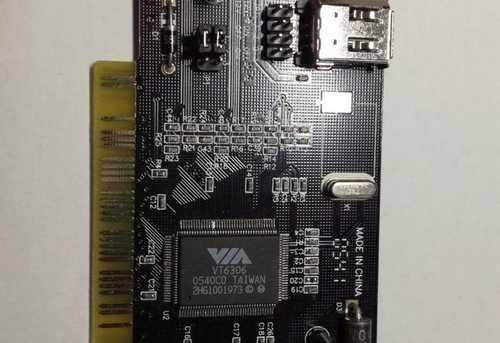 Ieee 1394 3+1 port card