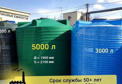 Емкость пластиковая бак для воды 5000AT арт. AT5