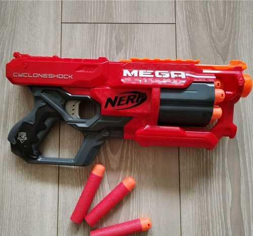 Бластер nerf mega cycloneshock