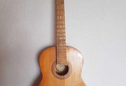 Акустическая гитара 6 струнная бу