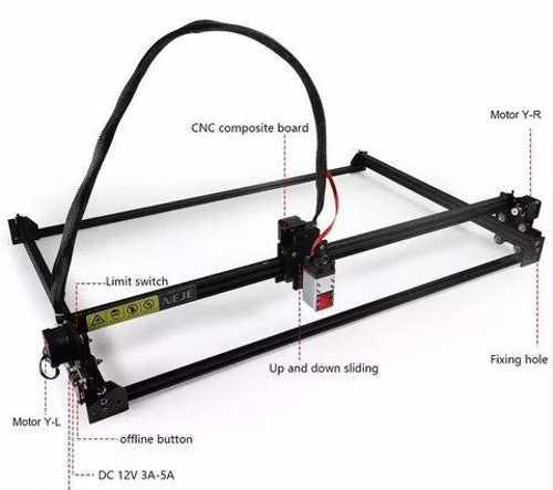 Лазерный гравер Neje Master 2s max 80W