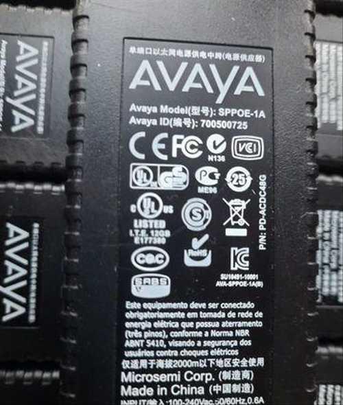 Блок питания Avaya IP POE sppoe-1A