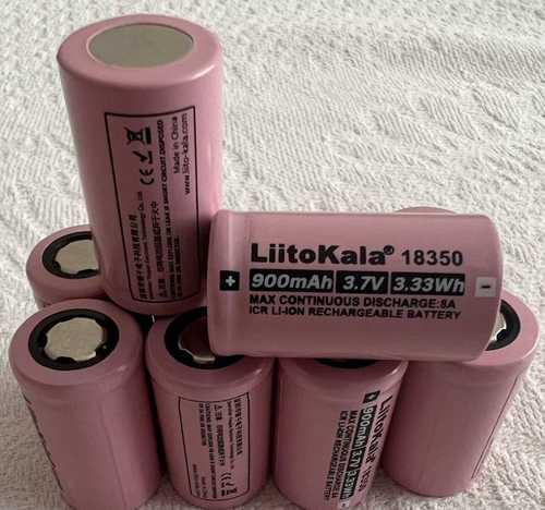 Аккумуляторы Liitokala 18350 900mAh