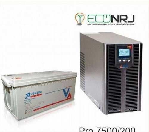 Ибп Энергия Pro OnLine 7500 + Vektor GL 12-200
