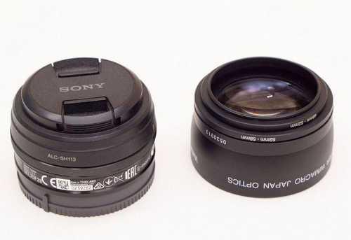 Объектив sony SEL20F28 с шириком х0.43