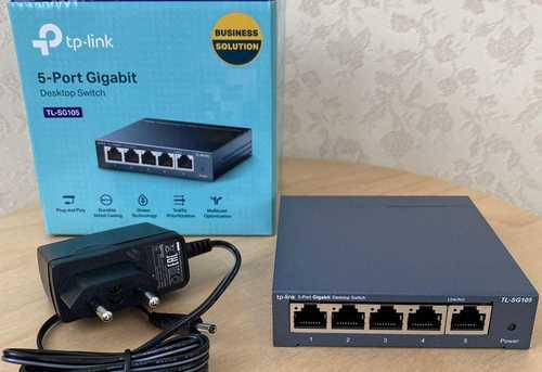 Коммутатор Tp-Link TL-SG105 в коробке