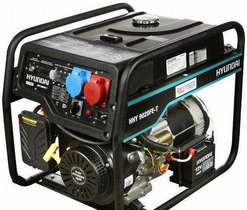 Новый Бензиновый генератор hyundai HHY 9020FE-T, 3