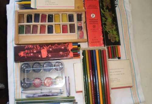 Краски, карандаши, ручки СССР