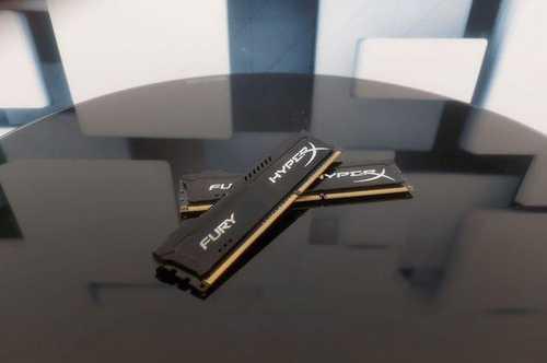HyperX fury Black Series (HX318C10FBK2/8) 8 гб