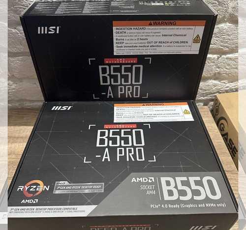 Новая материнская плата MSI B550-A PPO