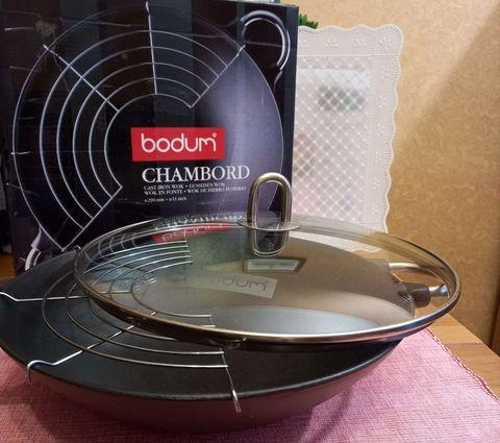 Вок чугунный Bodum 29 см (Швейцария)