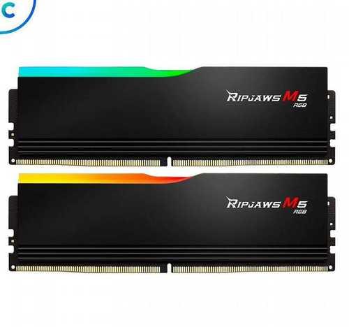 Оперативная память DDR5 64GB (2x32GB) 6000MHz G.Skill ripjaws M5 RGB Black